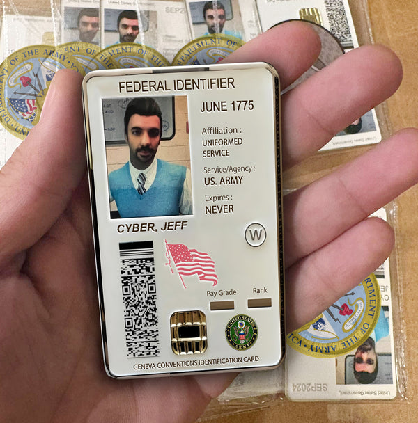 Cyber Jeff Meme Coin – Funny Military CAC Gift - Gloritees