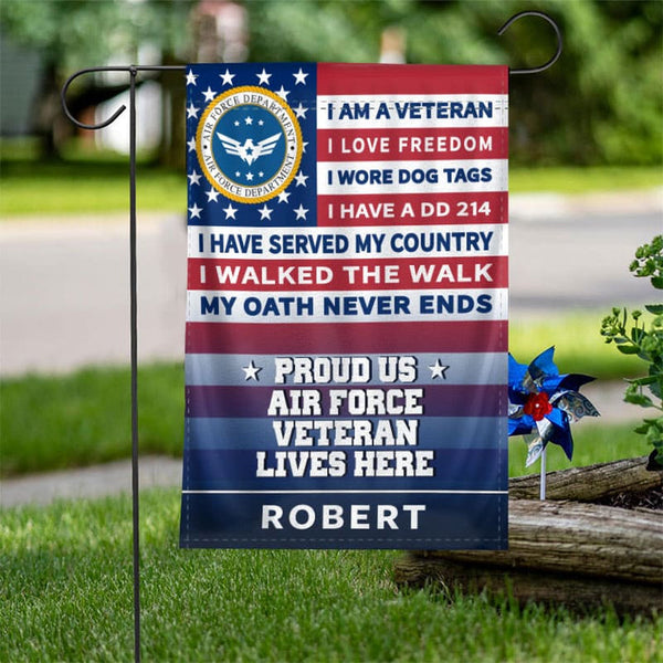 Veteran Retired Garden Flag House Flag 3x5 Flag - Gloritees
