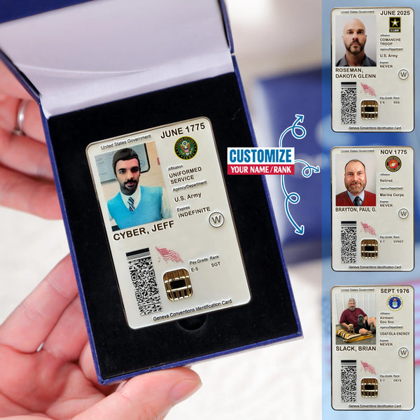 Custom Military CAC Coin – Choose Army, Navy, Air Force & More - Gloritees