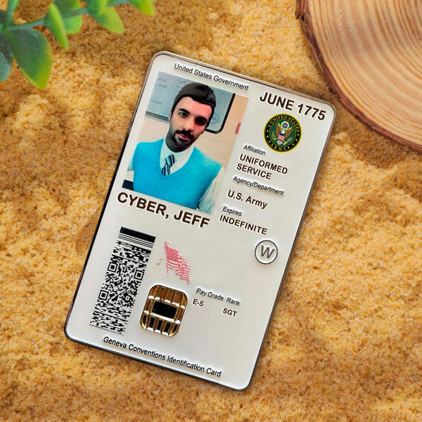 Custom CAC Military Coin – Add Your Rank & Branch Logo - Gloritees