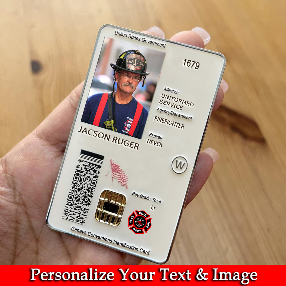 Personalized CAC Card Army Veteran Air Force Veteran Navy Marine USCG ...