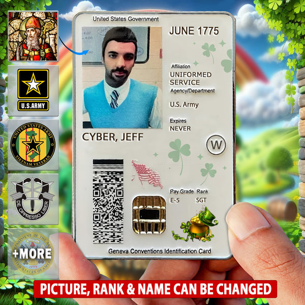 Personalized CAC Card Coin St Patrick Day 2025 Memorial Gift Challenge ...