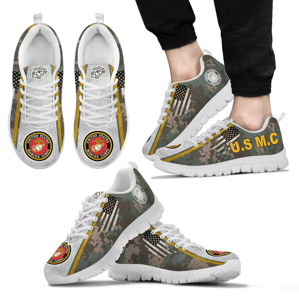 US Marine Corps Camo Running Shoes - Gloritees