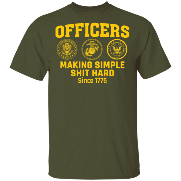 Officers Making Simple Shit Hard Shirt - Gloritees